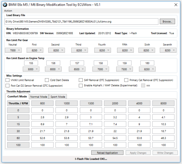 New E60/E61 M5 & E63/E64 M6 (MSS65) Binary Modification Tool in development – ECUWorx