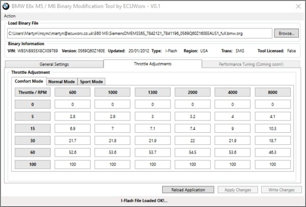 E60/E61 M5 & E63/E64 M6 (MSS65) Binary Modification Tool Update - ECUWorx